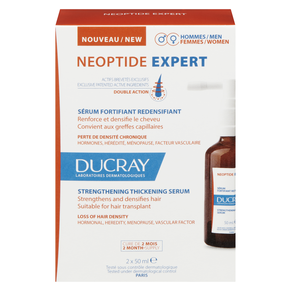EZINE Ducray Neoptide Expert Sérum Antichute & Croissance 2*50mL - EZINE